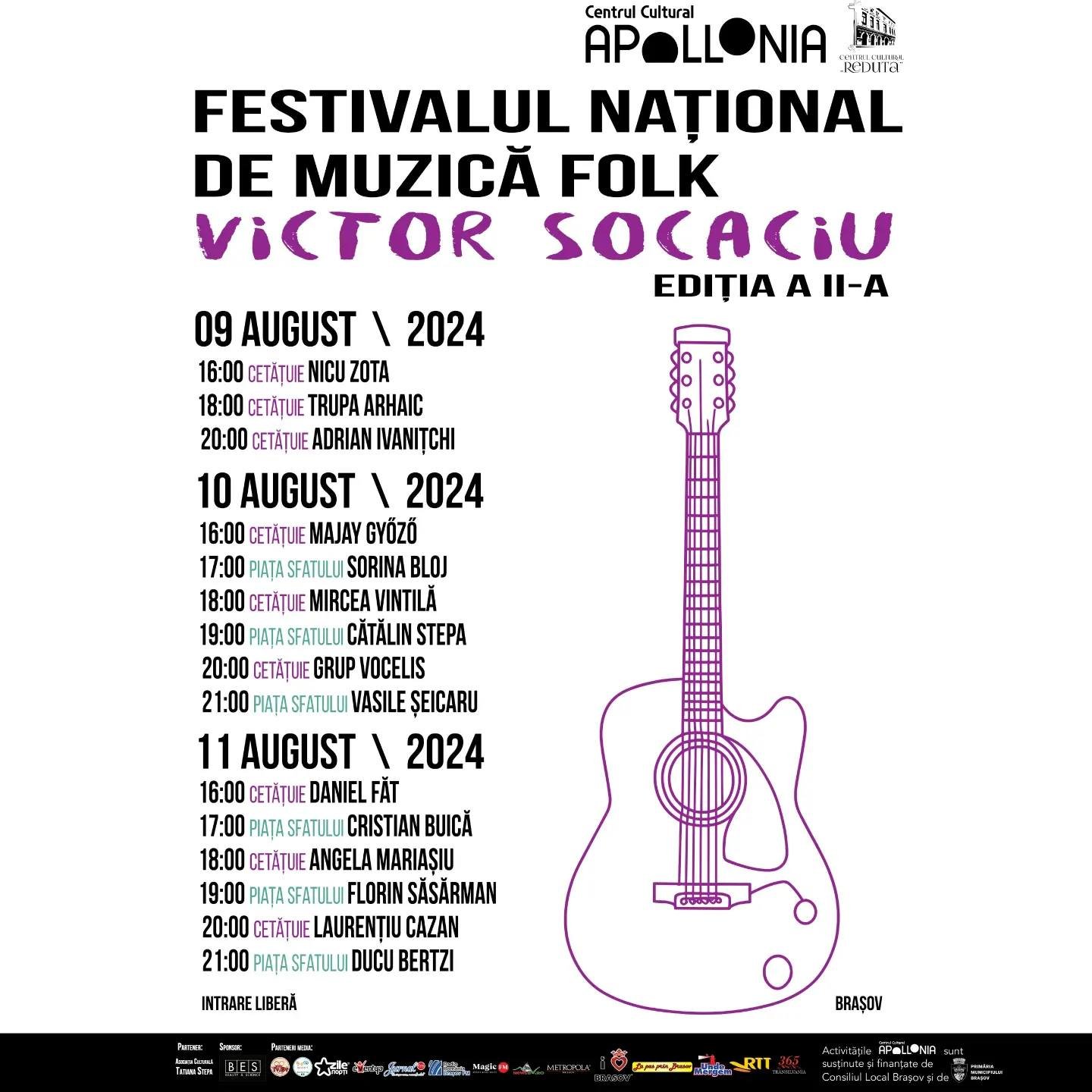 Festivalului Național de Folk Victor Socaciu la Brașov. Vezi programul ...